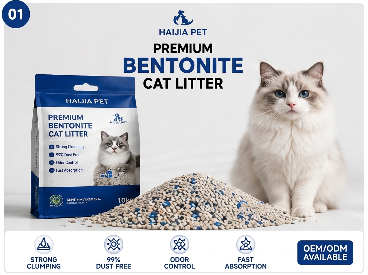 Bentonite Cat Litter Manufacturer & Supplier in China - Qingdao Haijia ...